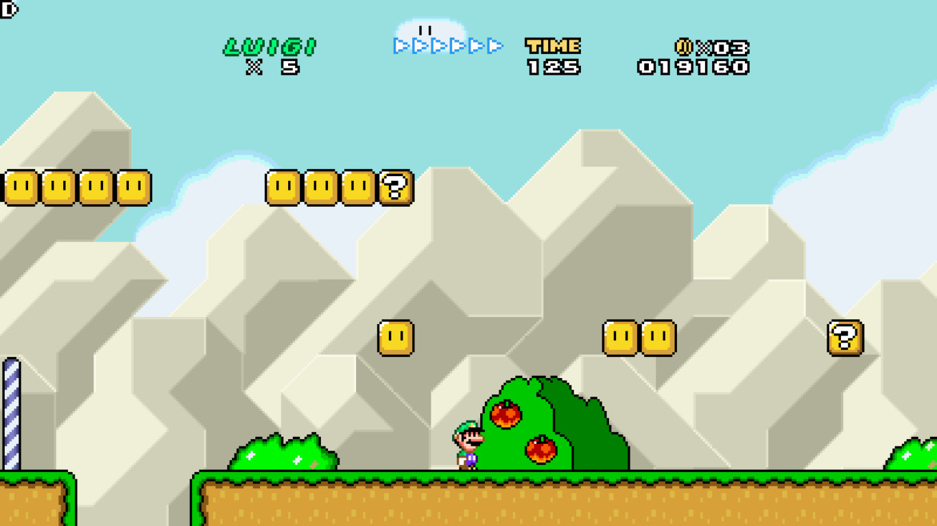 (Update) Luigi SMW (Maker 2 Style) 1.9.3 Mod for Boll Deluxe | BDX Mods