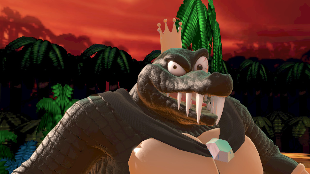 Black White King K Rool Super Smash Bros Ultimate Mods