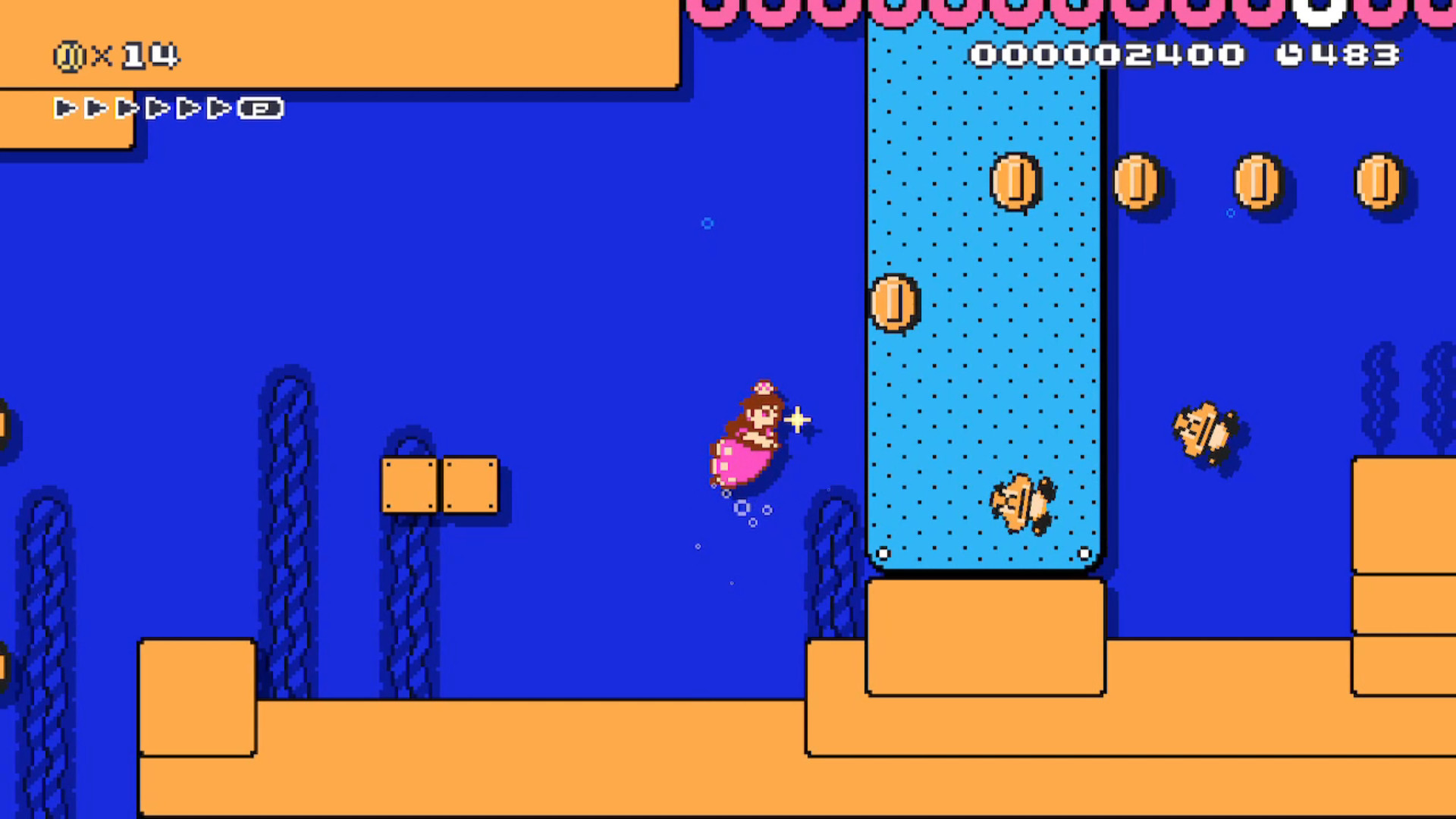 Peachette over Toadette Mod for Super Mario Maker 2 | SMM2 Mods