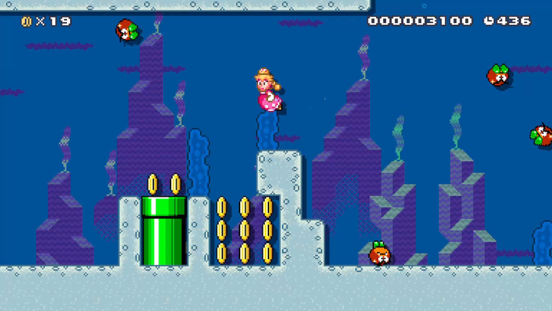 Peachette over Toadette Mod for Super Mario Maker 2 | SMM2 Mods