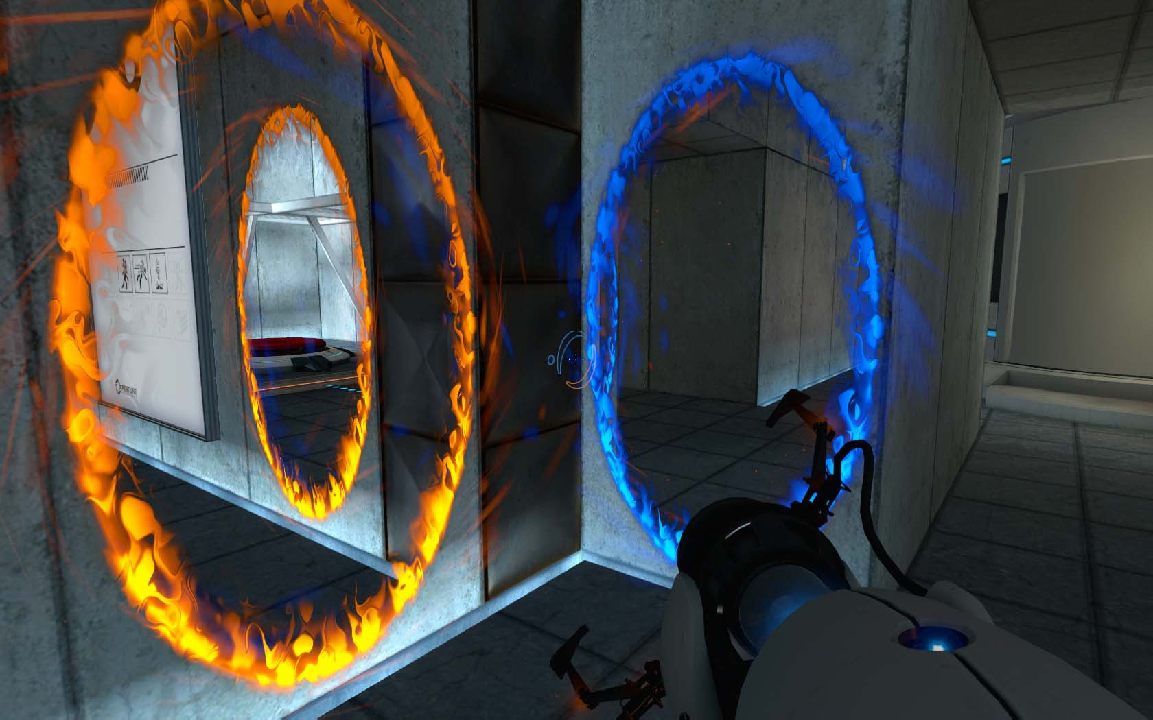 HD Portals With Hands Separate Files Mod for Portal 2 | P2 Mods