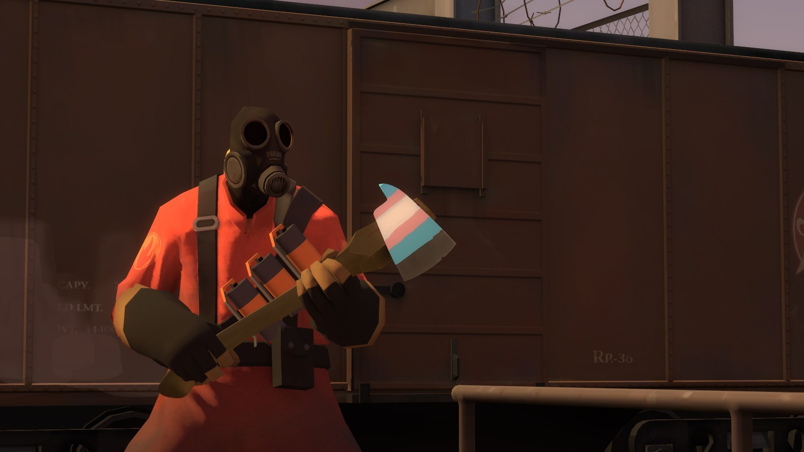Trans Flag Fire Axe Mod for Team Fortress 2 | TF2 Mods