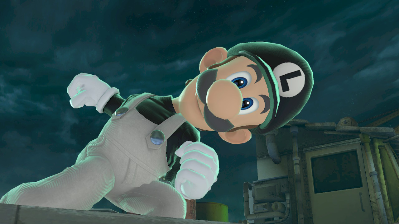 Black + White Luigi Mod for Super Smash Bros. Ultimate | SSBU Mods