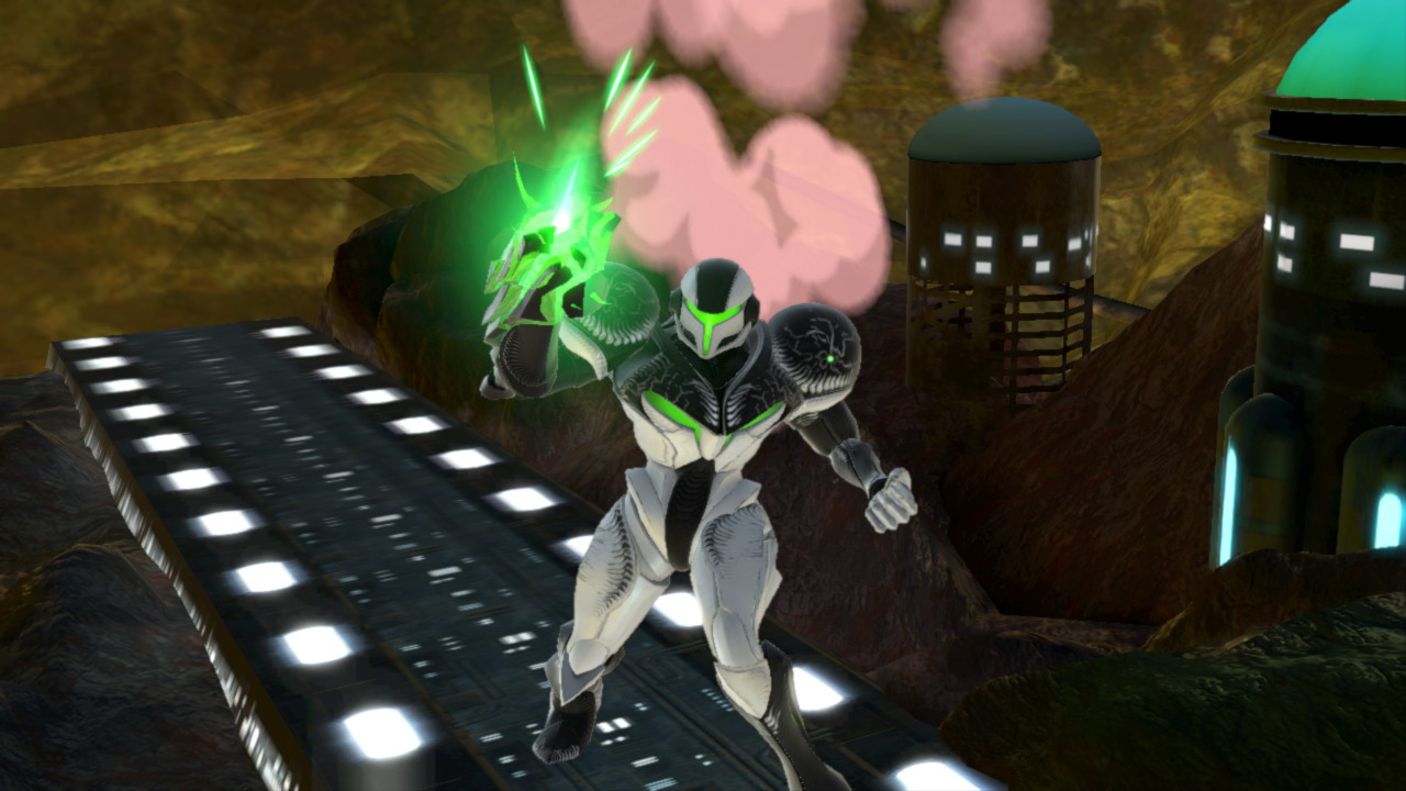 Black and white Dark Samus [Super Smash Bros. Ultimate] [Mods]