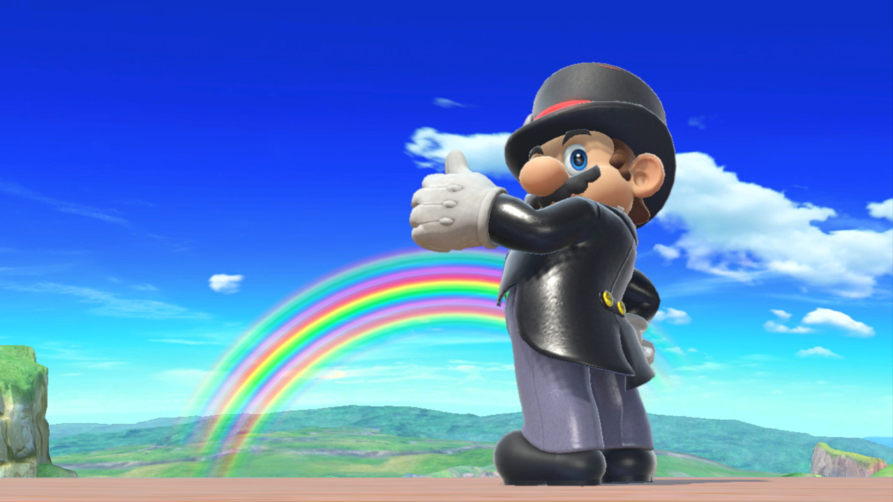 Black Tuxedo Mario Mod for Super Smash Bros. Ultimate | SSBU Mods