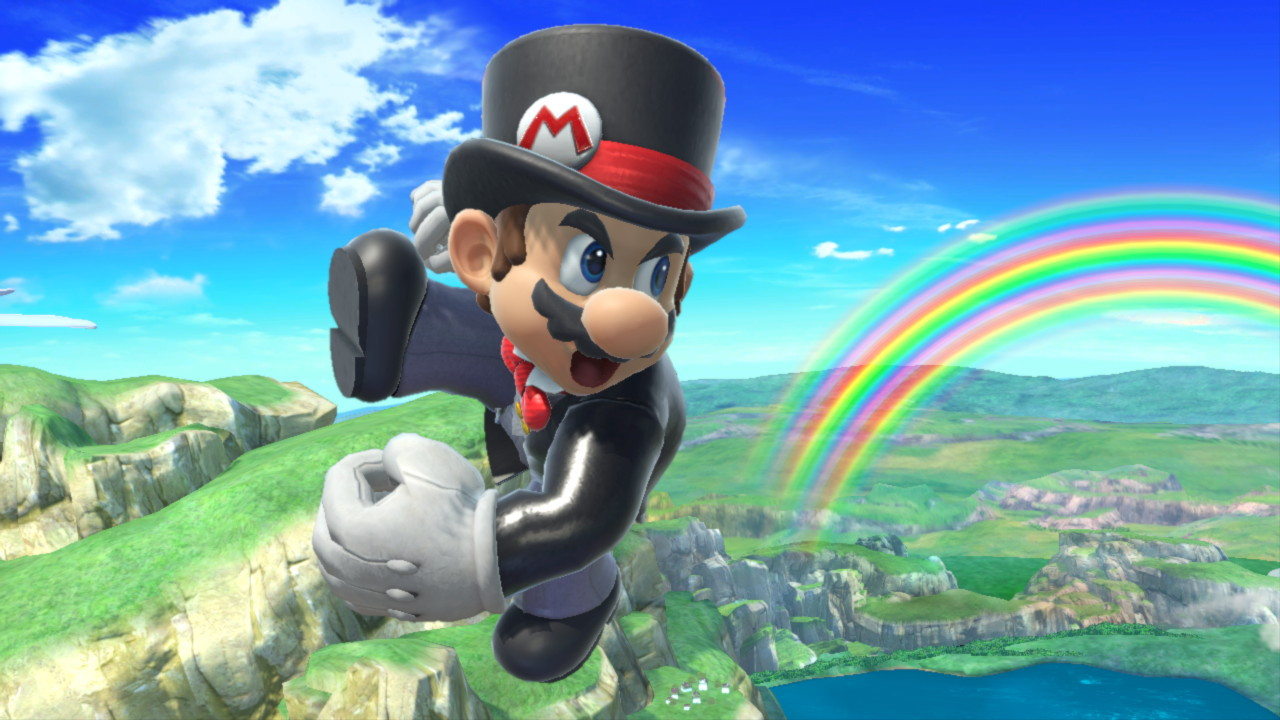 Black Tuxedo Mario Mod for Super Smash Bros. Ultimate | SSBU Mods