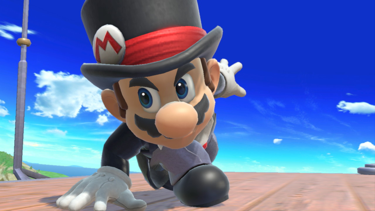 Black Tuxedo Mario Mod for Super Smash Bros. Ultimate | SSBU Mods