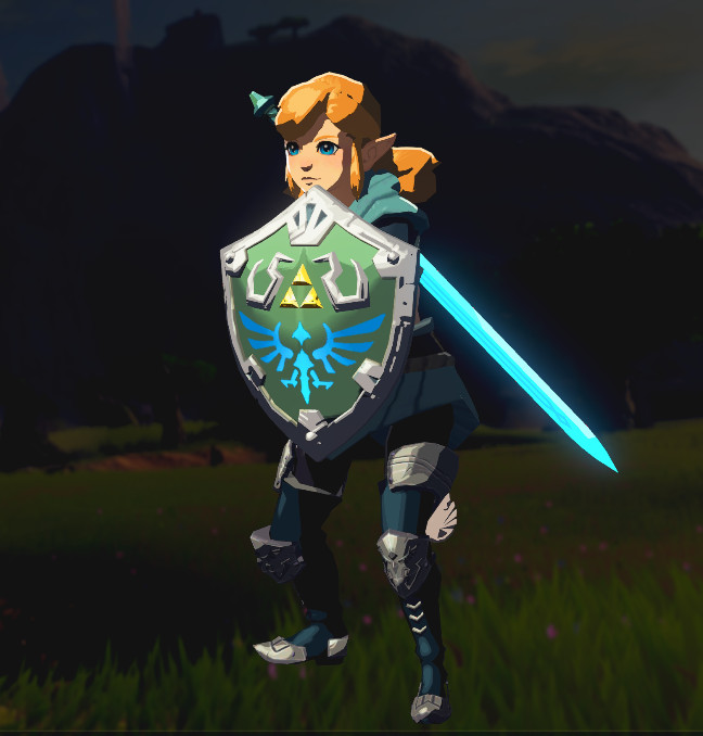 Goddess Hylian Shield Updated Mod for The Legend of Zelda: Breath of ...