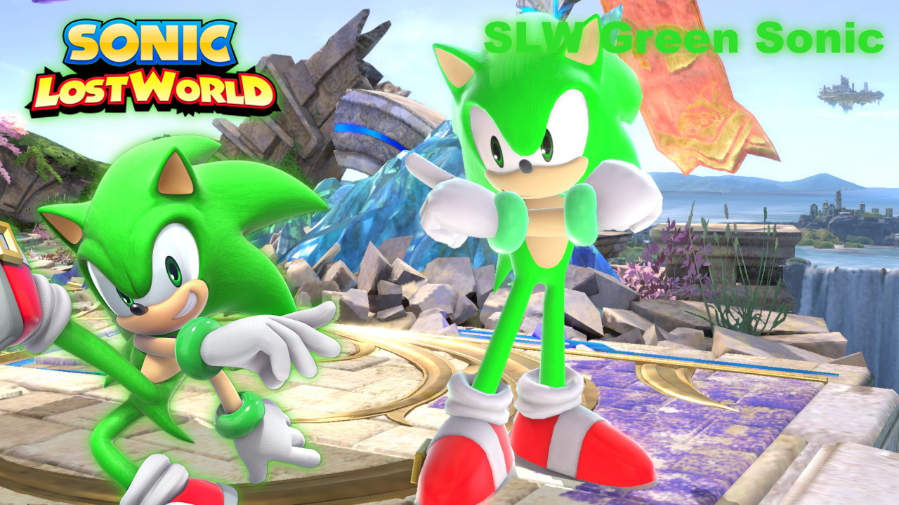 Sonic Lost World Green Sonic Mod for Super Smash Bros. Ultimate | SSBU Mods