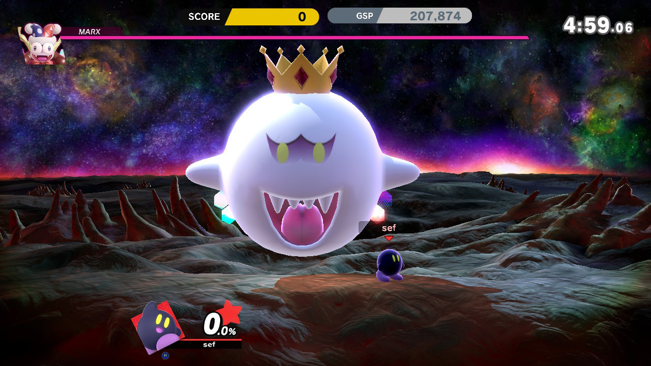King Boo over Marx Mod for Super Smash Bros. Ultimate | SSBU Mods