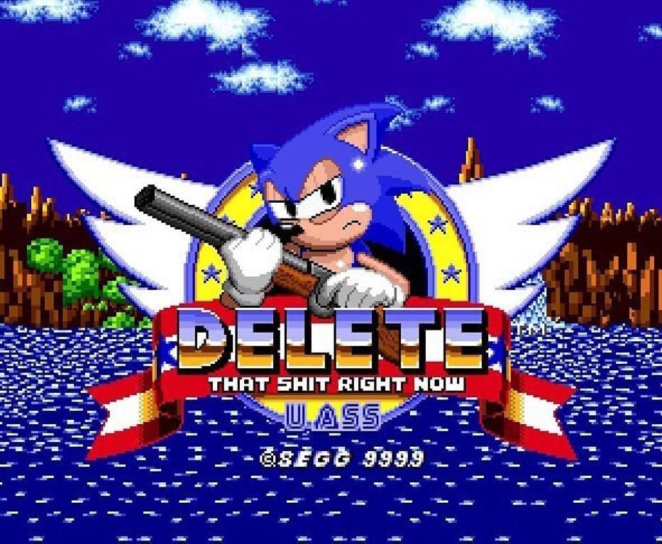 Delete this shit right now (Title Screen edit) Mod for Sonic Mania | SM Mods