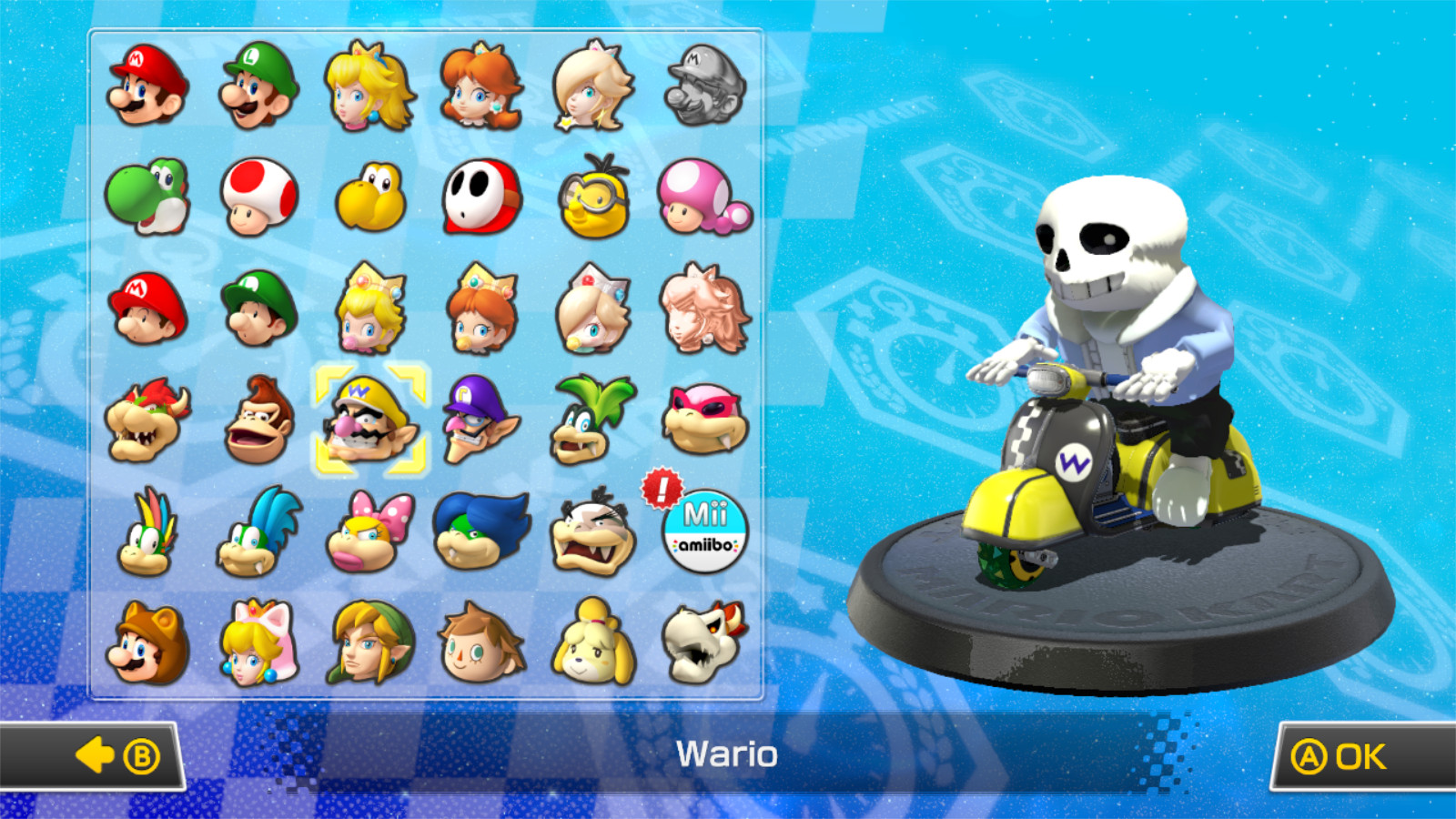 Sans Mod for Mario Kart 8 | MK8 Mods