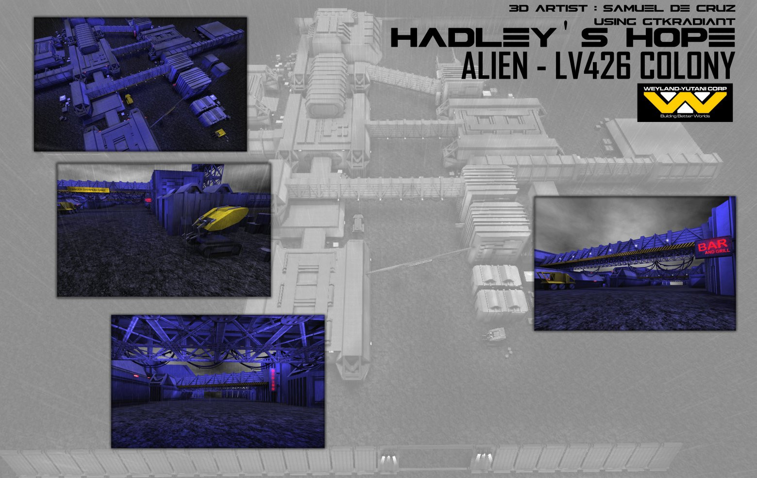 ALIEN - colony HADLEY's HOPE [Quake III: Arena] [Mods]
