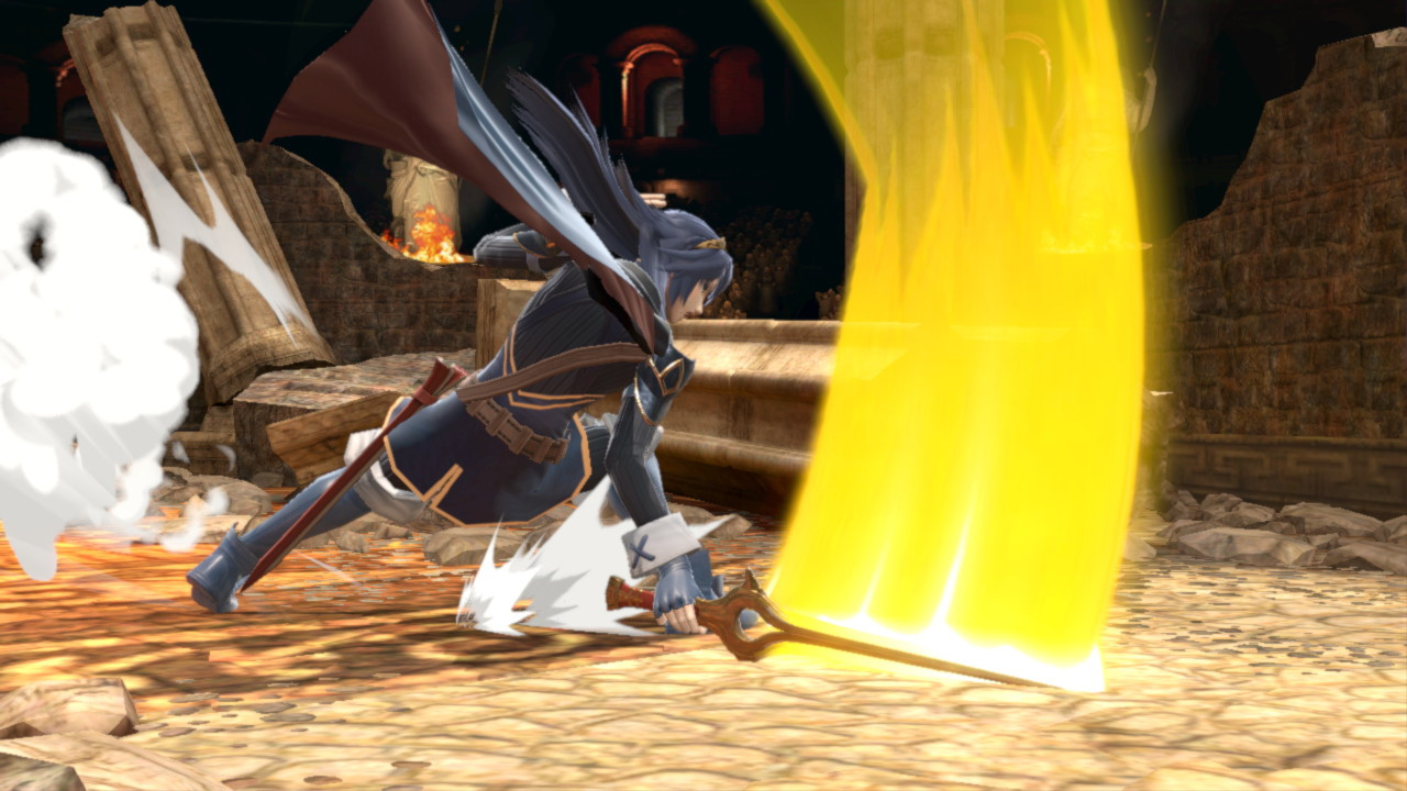 Yellow Lucina Sword Trails Mod for Super Smash Bros. Ultimate | SSBU Mods