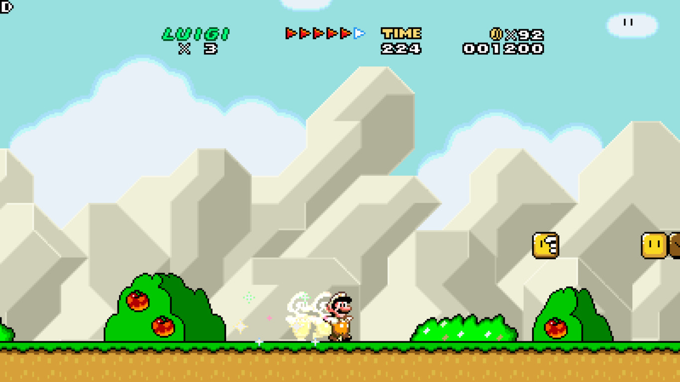 (Update) Luigi SMW (Maker 2 Style) 1.9.3 Mod for Boll Deluxe | BDX Mods