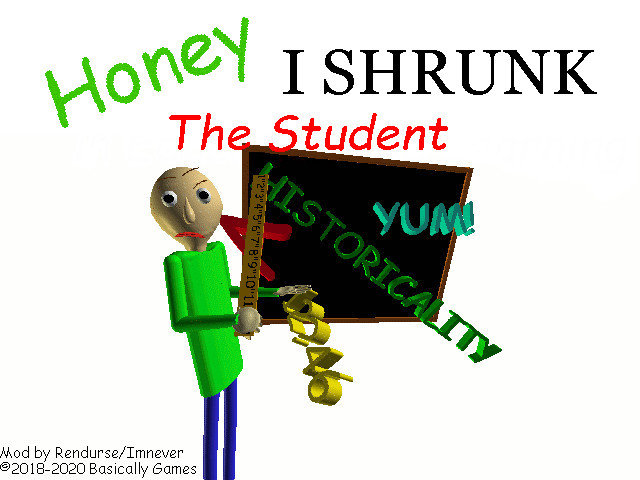 Honey, I Shrunk the Student Mod for Baldi's Basics | Baldi Mods