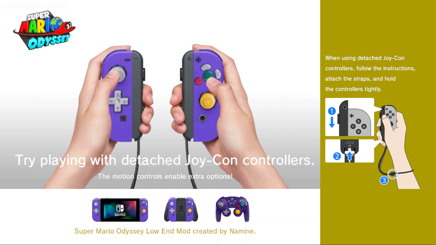 SMO Gamecube BootLoading screen Super Mario Odyssey Mods