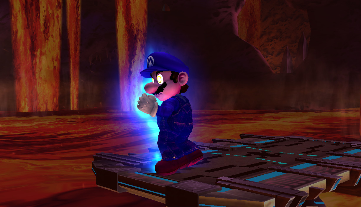 Evil Mario for Blue Mario [Super Smash Bros. Brawl] [Mods]