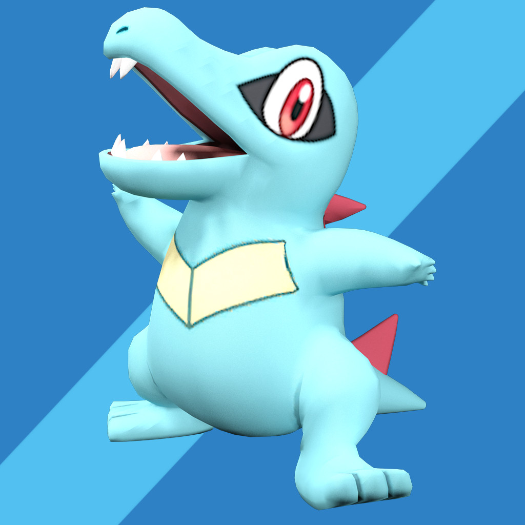 Totodile Mod for Super Smash Bros. (Wii U) | SSB4U Mods