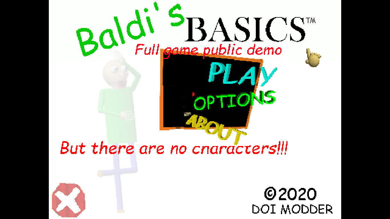 BBFGPD But there are no characters Mod for Baldi's Basics | Baldi Mods