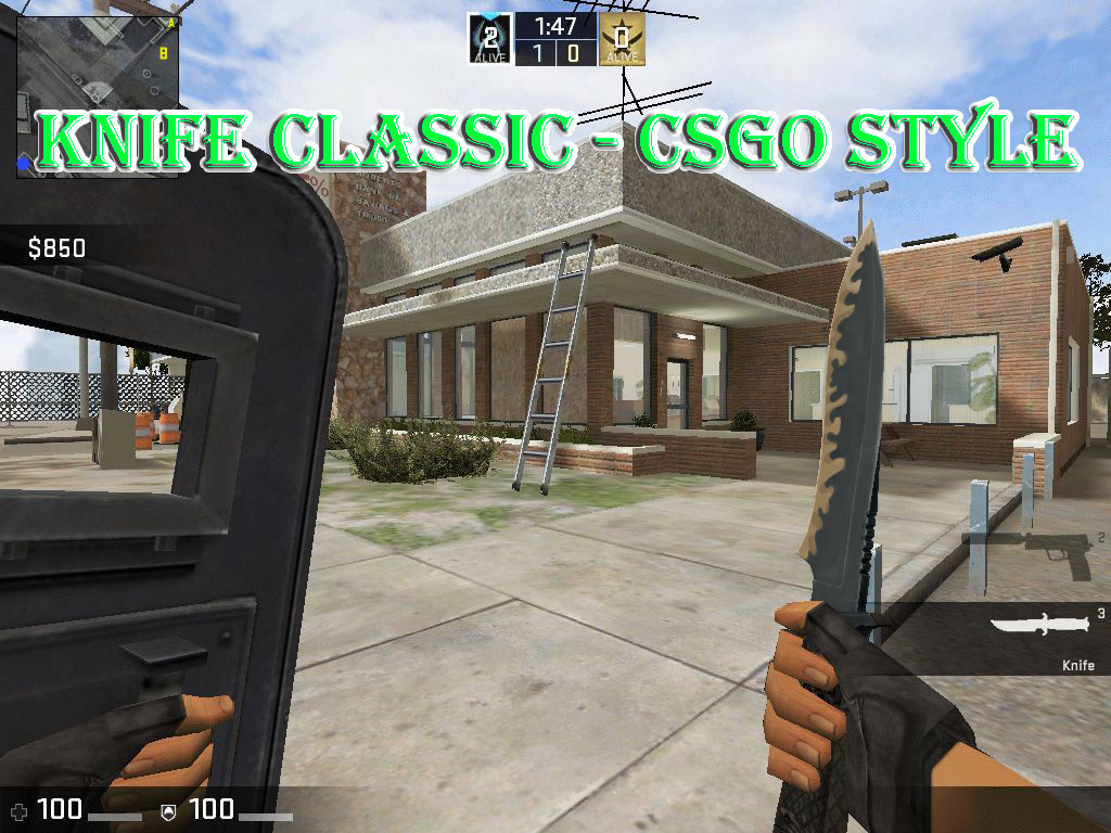 Knife Default - CSGO Classic Style Mod for Counter-Strike 1.6 | CS1.6 Mods