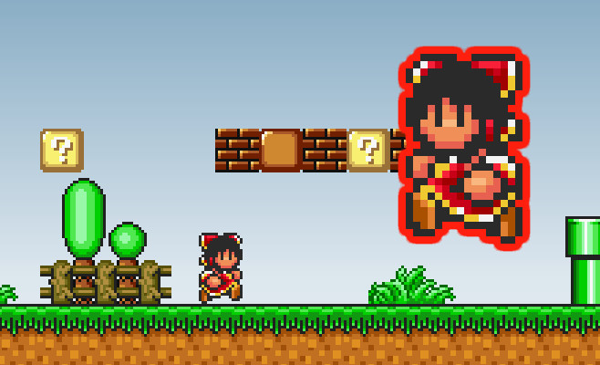 SMB3 AS Reimu (Over Mario) Mod for Boll Deluxe | BDX Mods