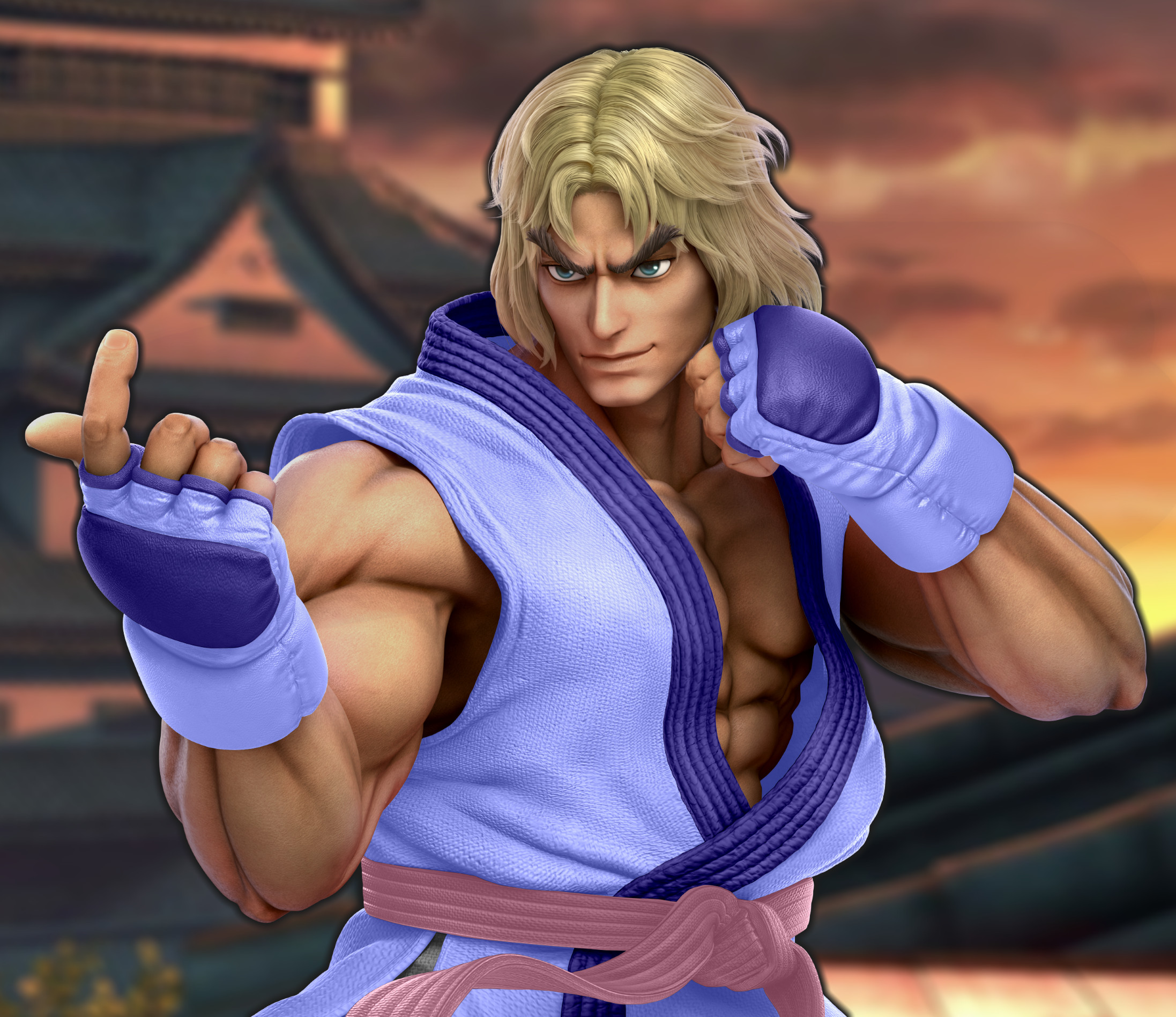 Purple Camo Ken Mod for Super Smash Bros. Ultimate | SSBU Mods