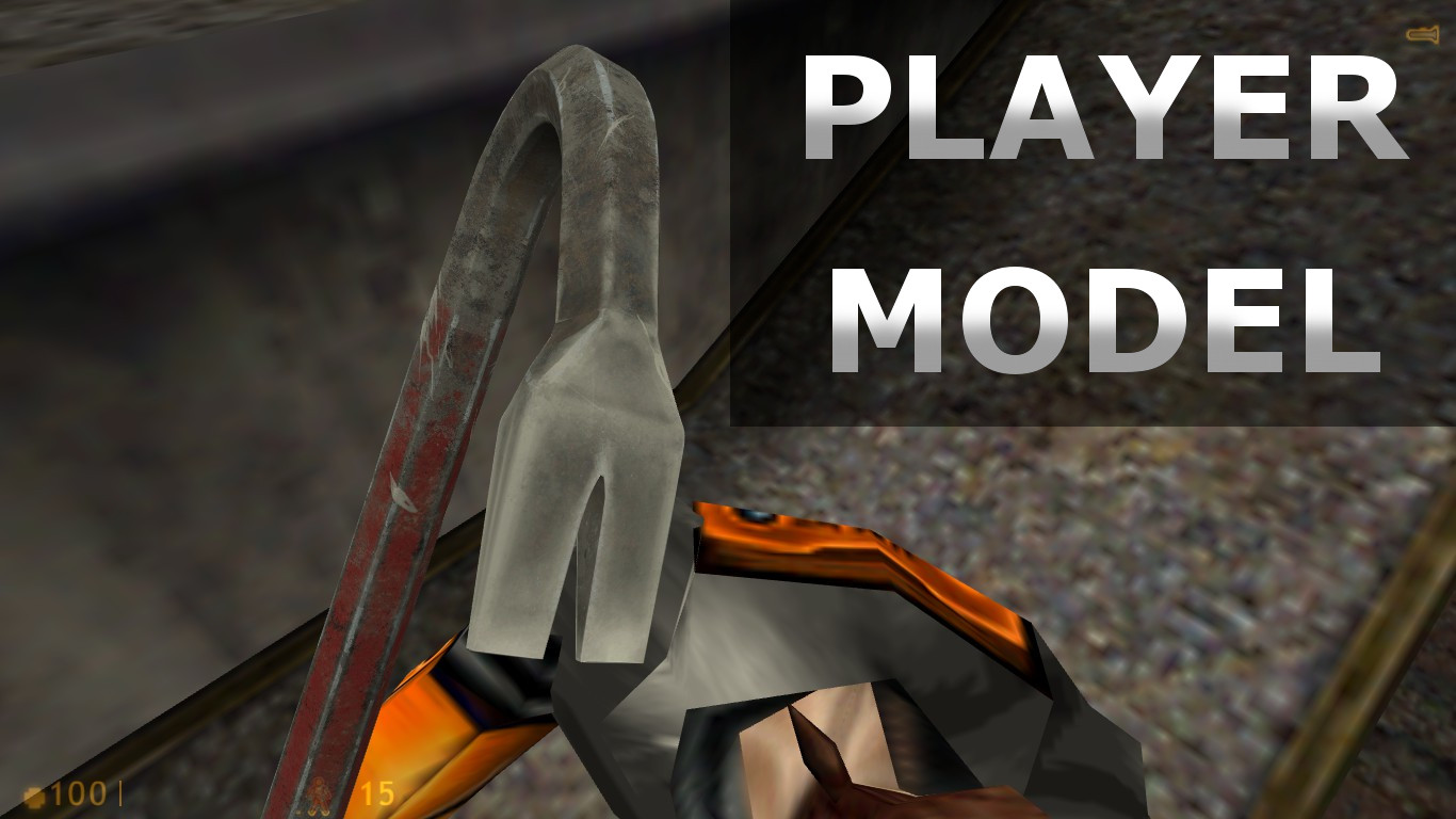 HL:Alyx Crowbar+BMS Hands [HQ] (For HL1) [Half-Life] [Mods]