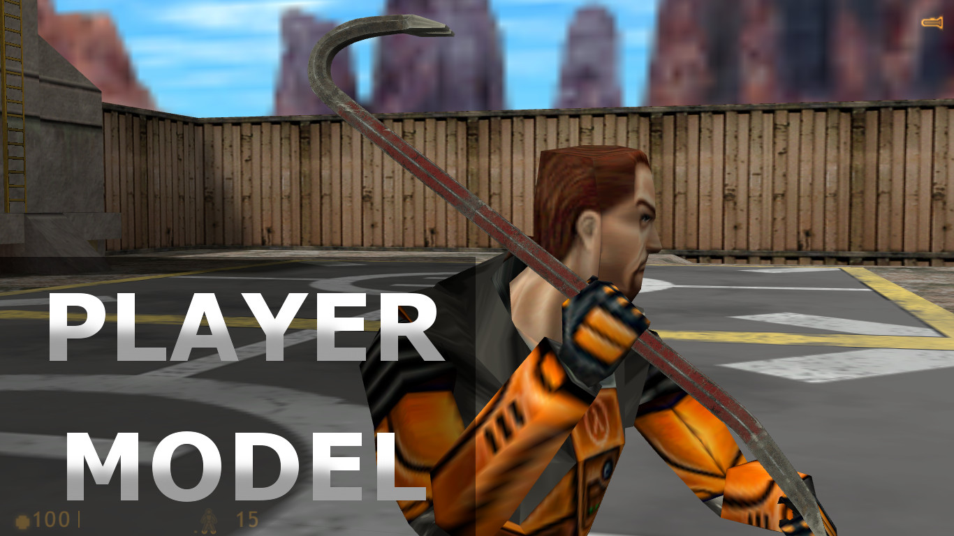 HL:Alyx Crowbar+BMS Hands [HQ] (For HL1) [Half-Life] [Mods]