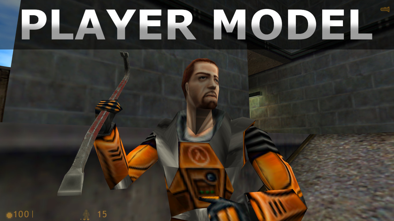 HL:Alyx Crowbar+BMS Hands [HQ] (For HL1) [Half-Life] [Mods]
