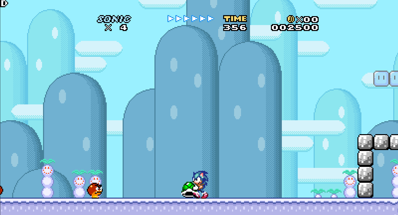 SMW STYLED SONIC IN SONIC BOLL (Over Mario) [Sonic Boll] [Mods]