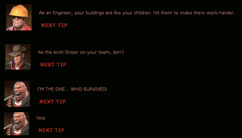 More witty game text [Team Fortress 2] [Mods]