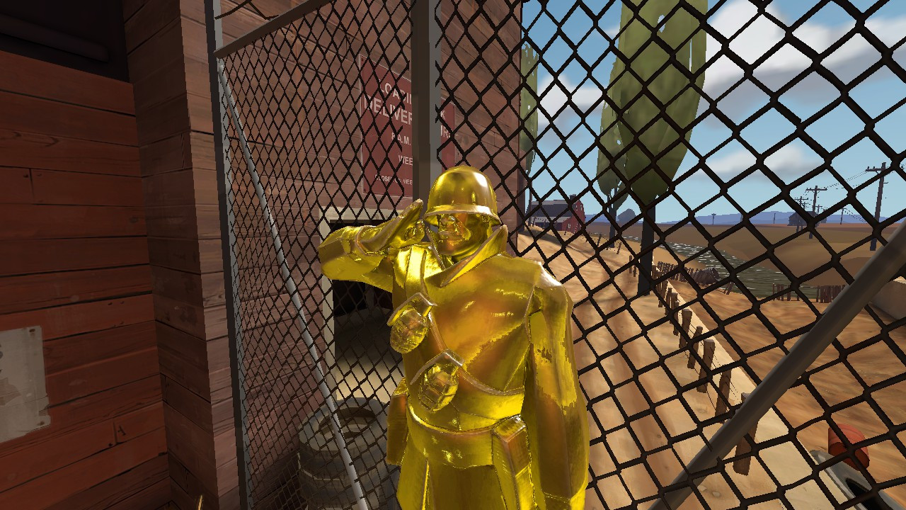 Golden Soldier Statue Mod for Team Fortress 2 | TF2 Mods