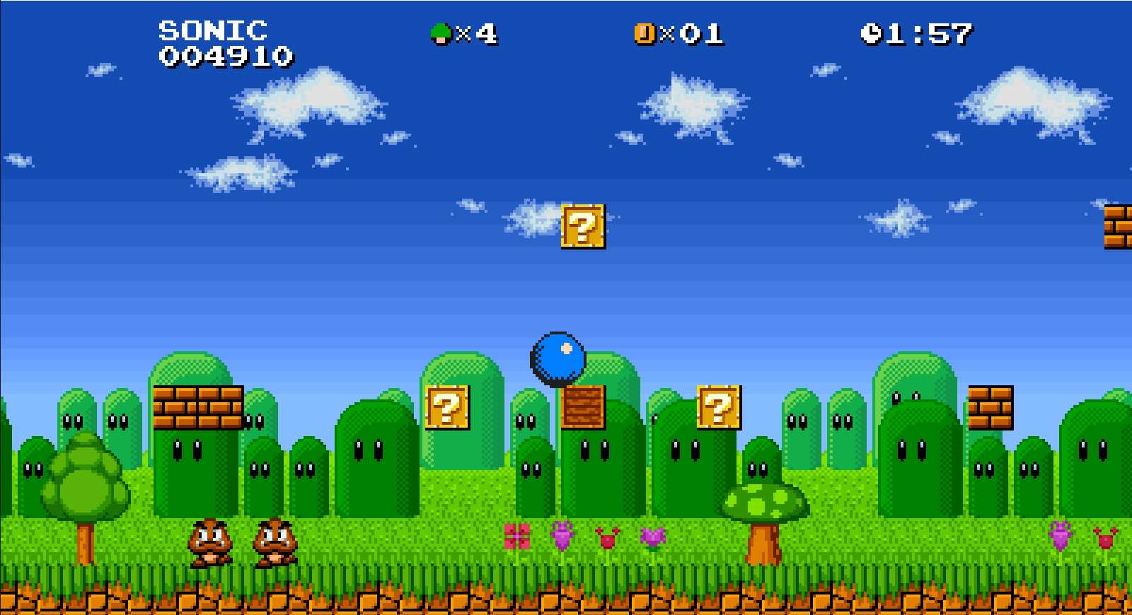 SMB3 STYLED SONIC IN SONIC BOLL (Over Sonic) Mod for Boll Deluxe | BDX Mods