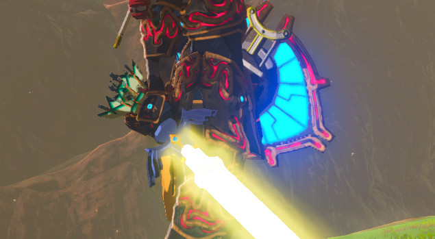 Gold Glowing Master Sword Mod for The Legend of Zelda: Breath of the ...