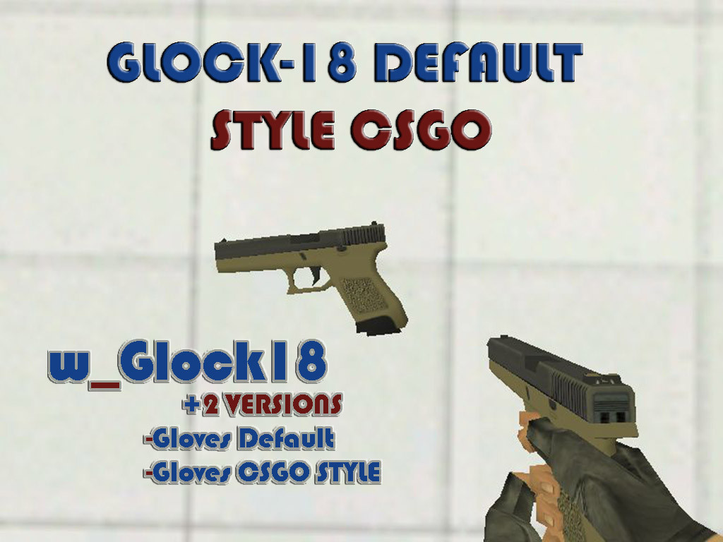 Glock18 Default - CSGO Style Mod for Counter-Strike 1.6 | CS1.6 Mods
