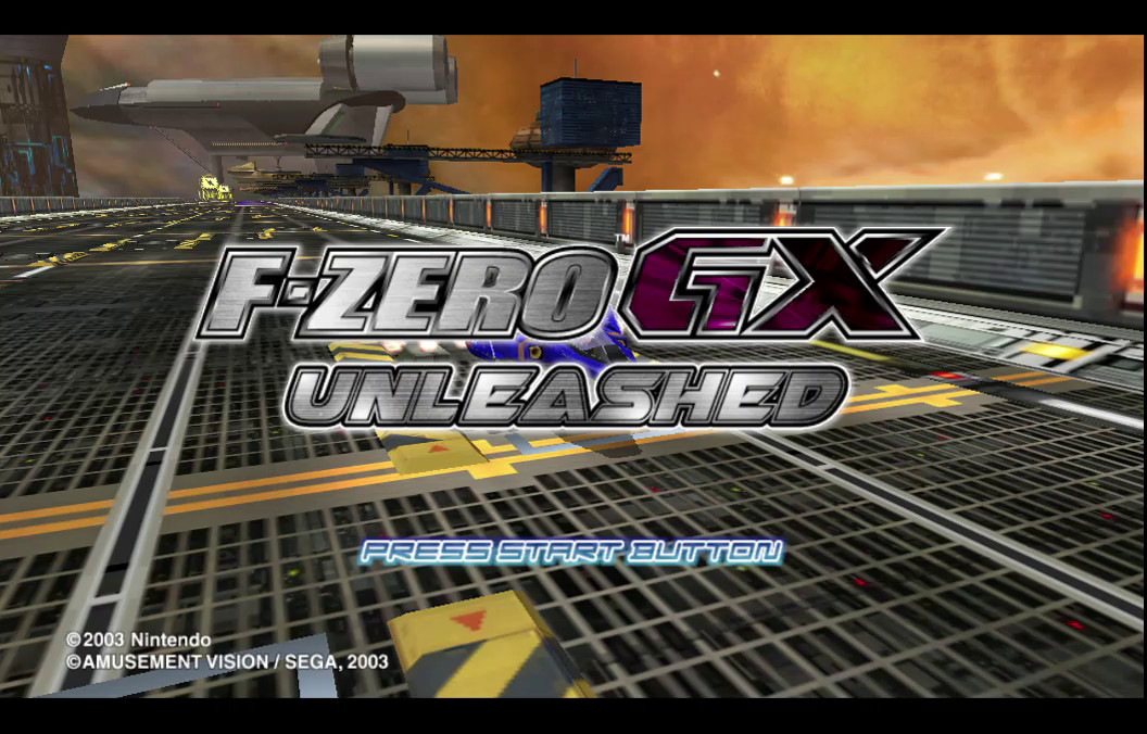 F-Zero GX Unleashed Title Screen with burn effect [F-Zero GX] [Mods]