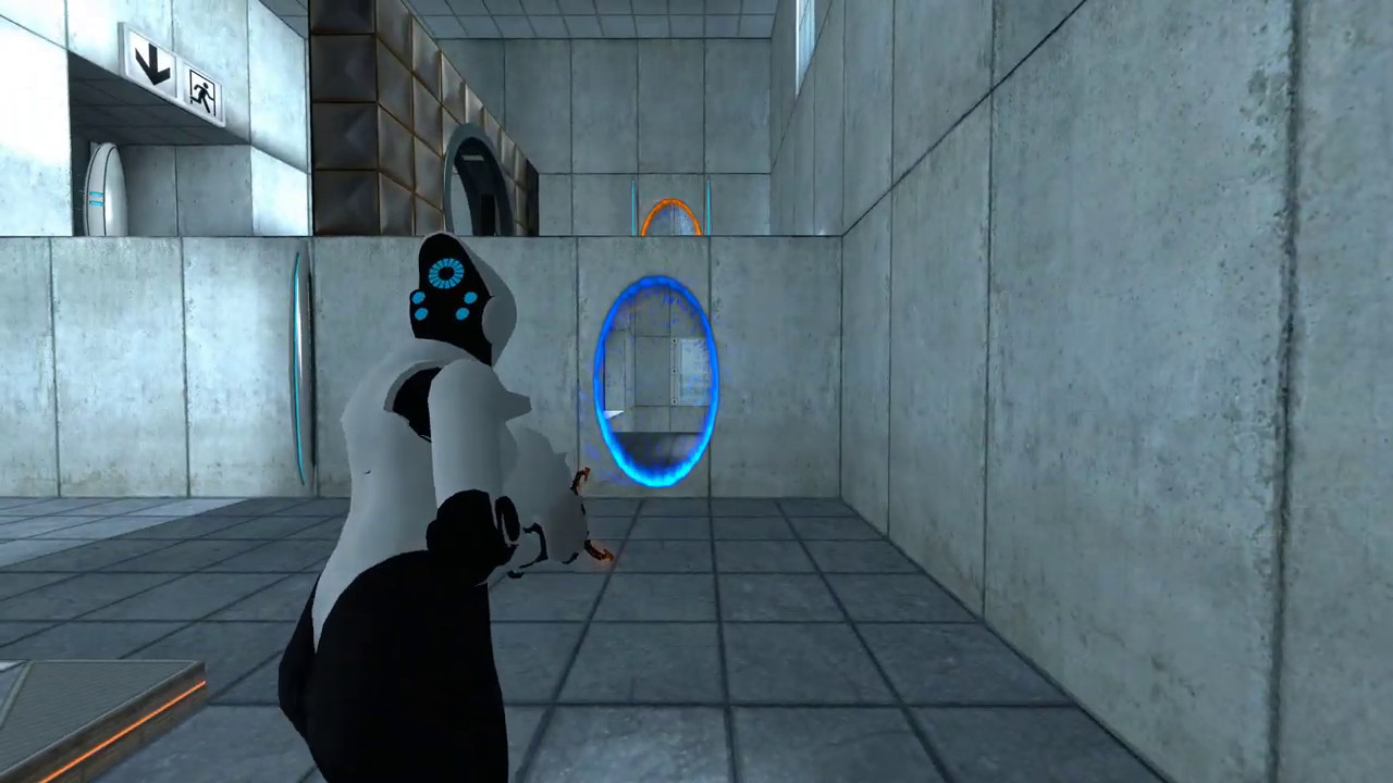 Haydee in Black Player Model Mod for Portal | PRTL Mods