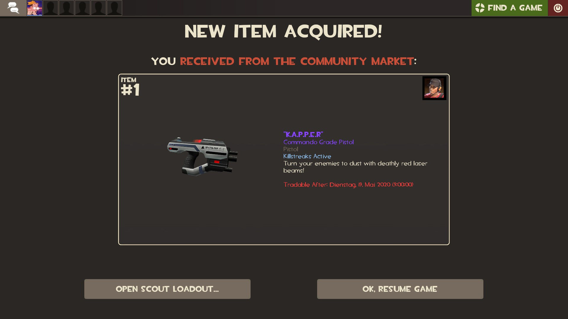 The Laser Pistol from system shock 2 Mod for Team Fortress 2 | TF2 Mods