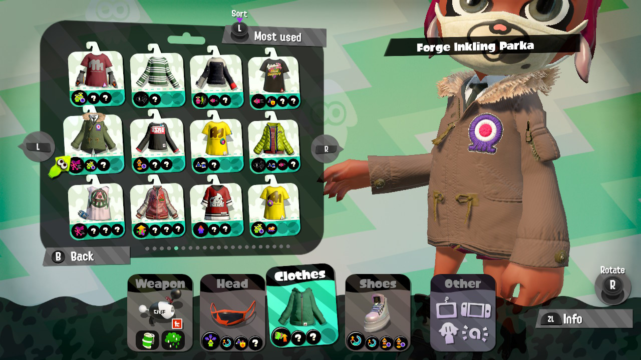 Gear Refresh Mod for Splatoon 2 | Splatoon 2 Mods