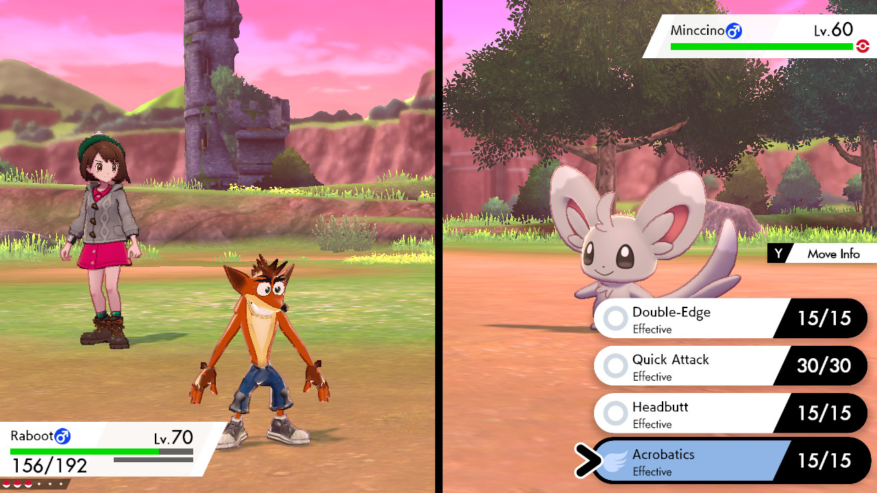 Crash Bandicoot [Pokemon Sword & Shield] [Mods]