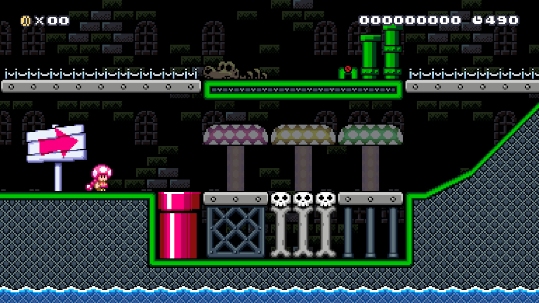 MM2 Sewer Theme Mod for Super Mario Maker 2 | SMM2 Mods