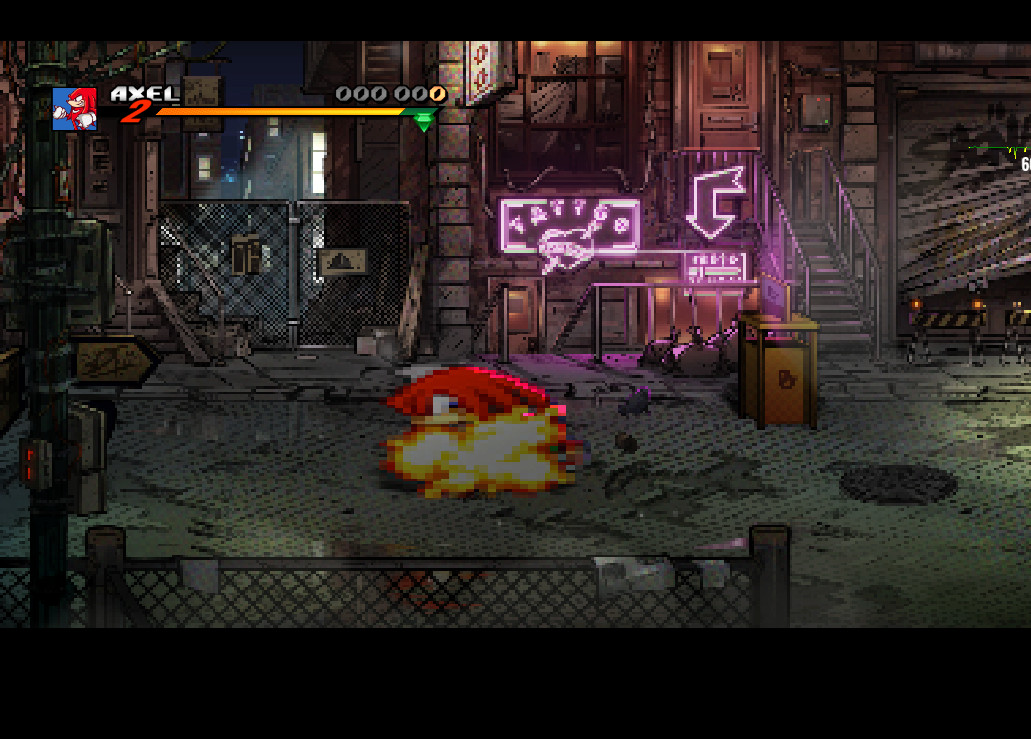 Sonic Advanced - KTE Over SoR3-Axel Mod for Streets of Rage 4 | SOR4 Mods