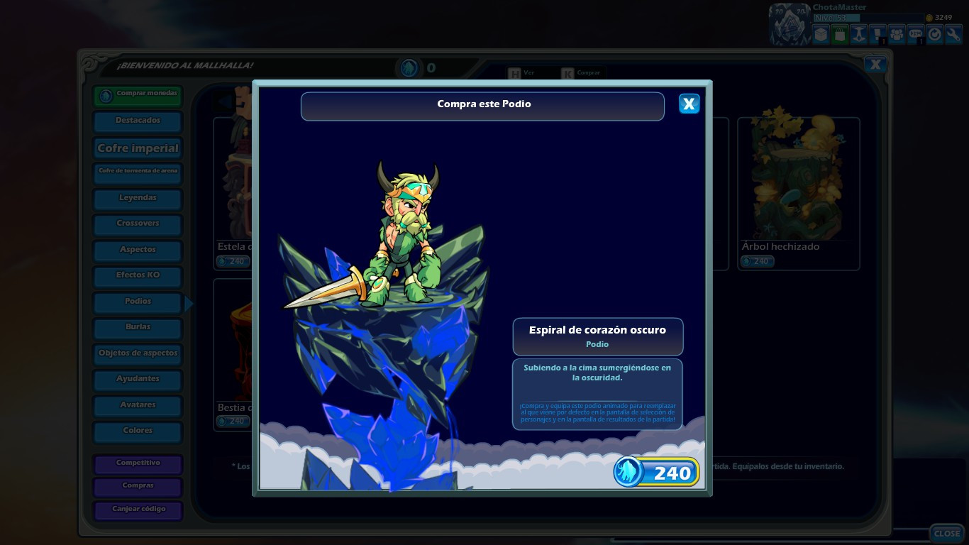 Podios de colores/Colored Podiums Mod for Brawlhalla | BHalla Mods