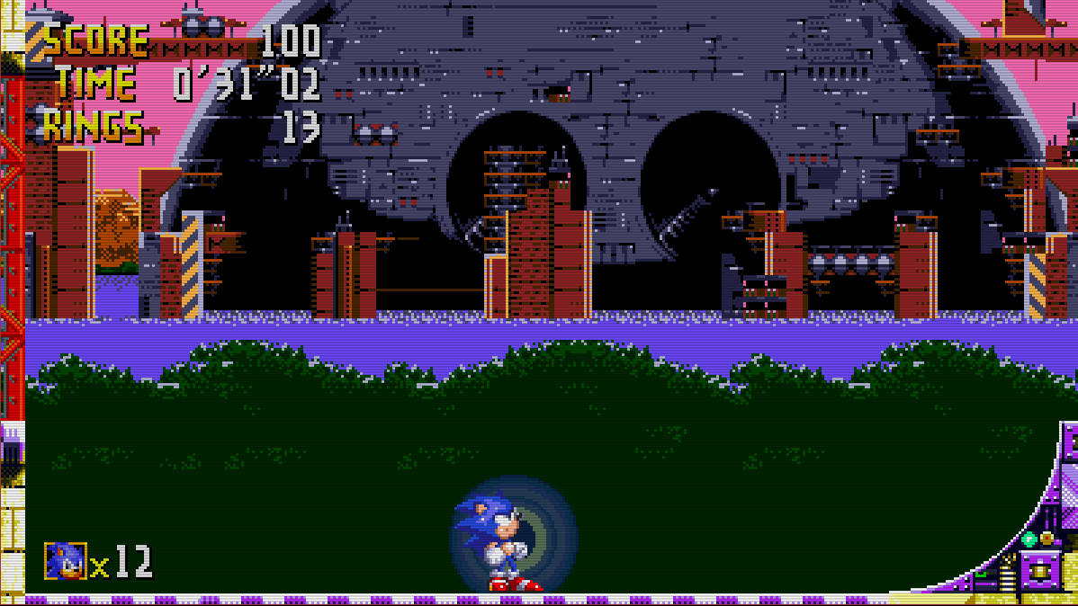 Death egg at sunrise + monochrome death egg zone Mod for Sonic 3 A.I.R. | S3AIR Mods