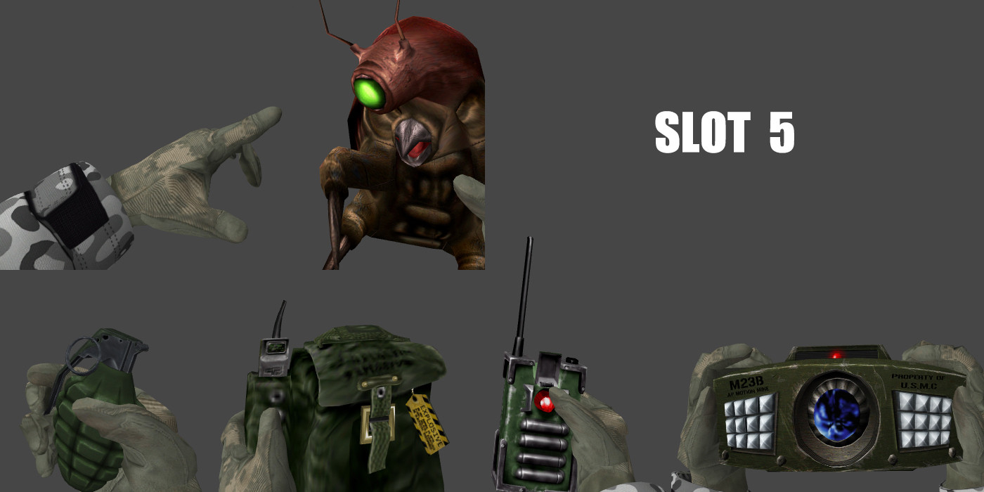 Default weapons with BMS marine hands Mod for Sven Co-op | SC Mods