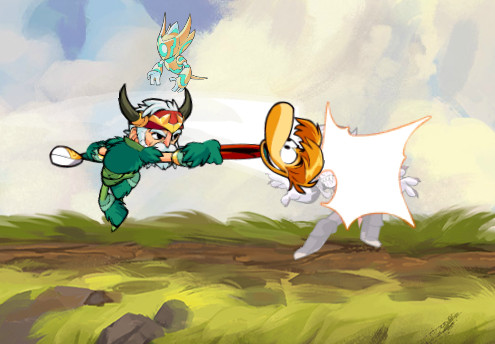 Yokai Slam but made of Rayman Mod for Brawlhalla | BHalla Mods
