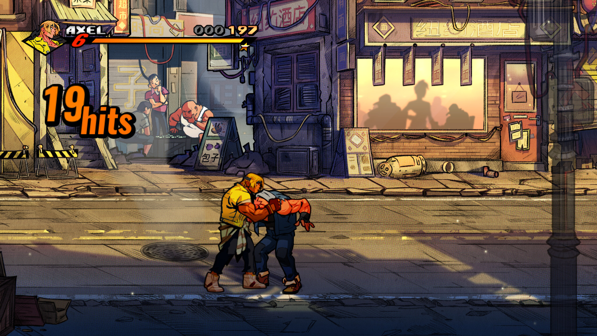 Black Yellow Skin for Axel [Streets of Rage 4] [Mods]
