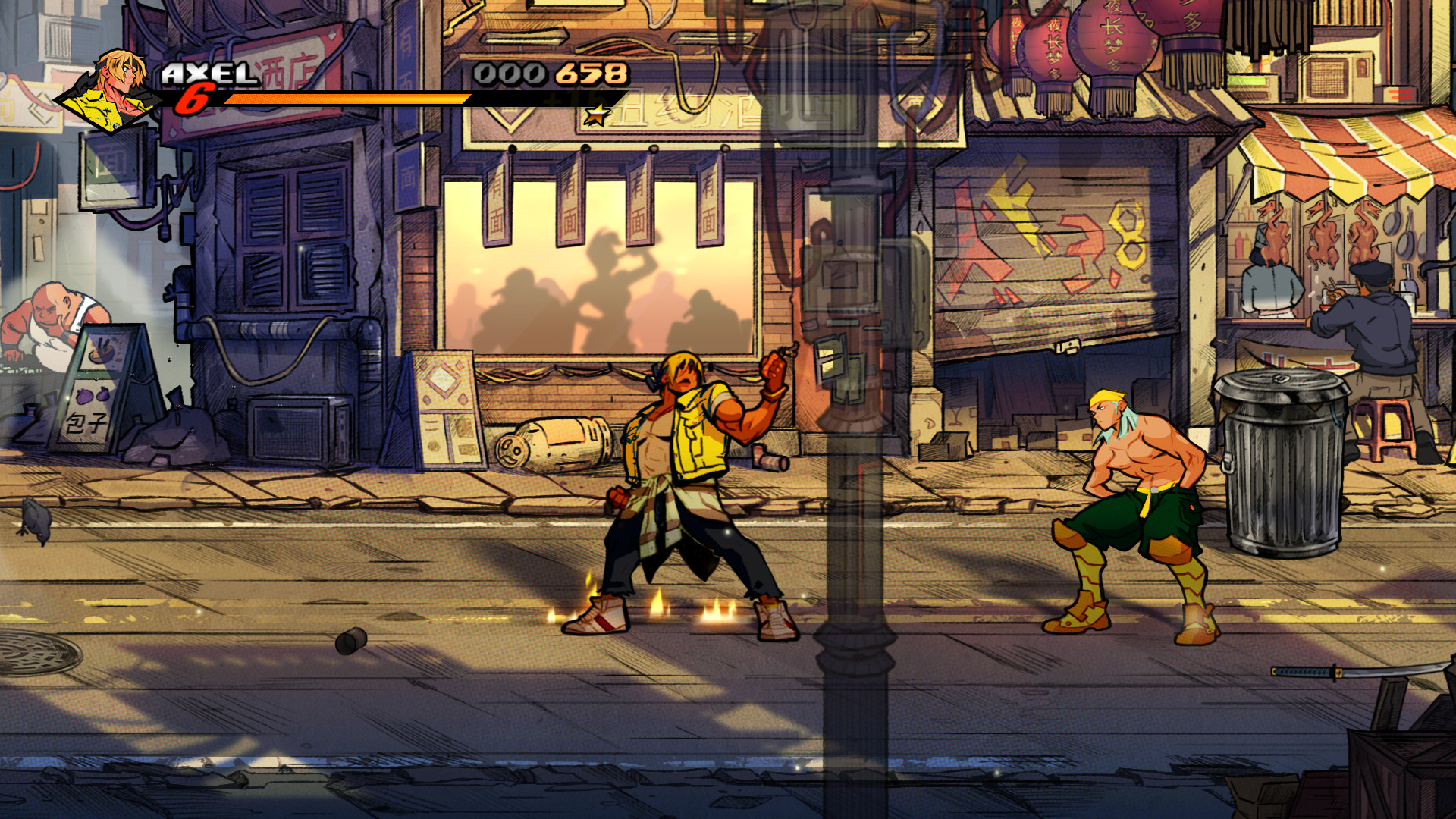 Black Yellow Skin for Axel [Streets of Rage 4] [Mods]