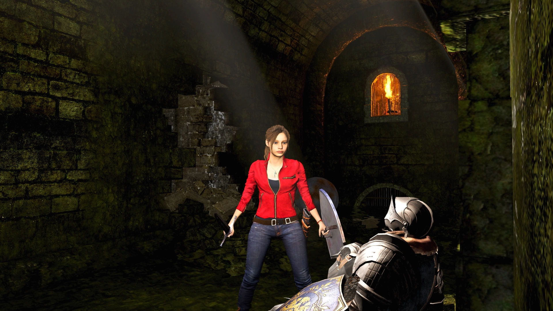 RE2R Claire Mod with Zombie Enemies Mod for Dark Souls Remastered ...